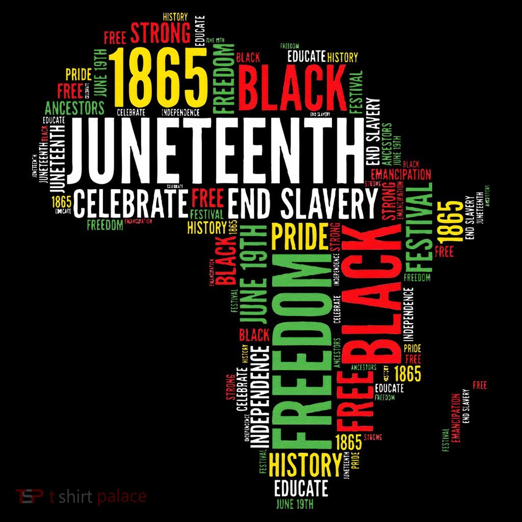 Juneteenth Africa Map Rd Art Black Pride Juneteenth T-Shirt | TShirtPalace
