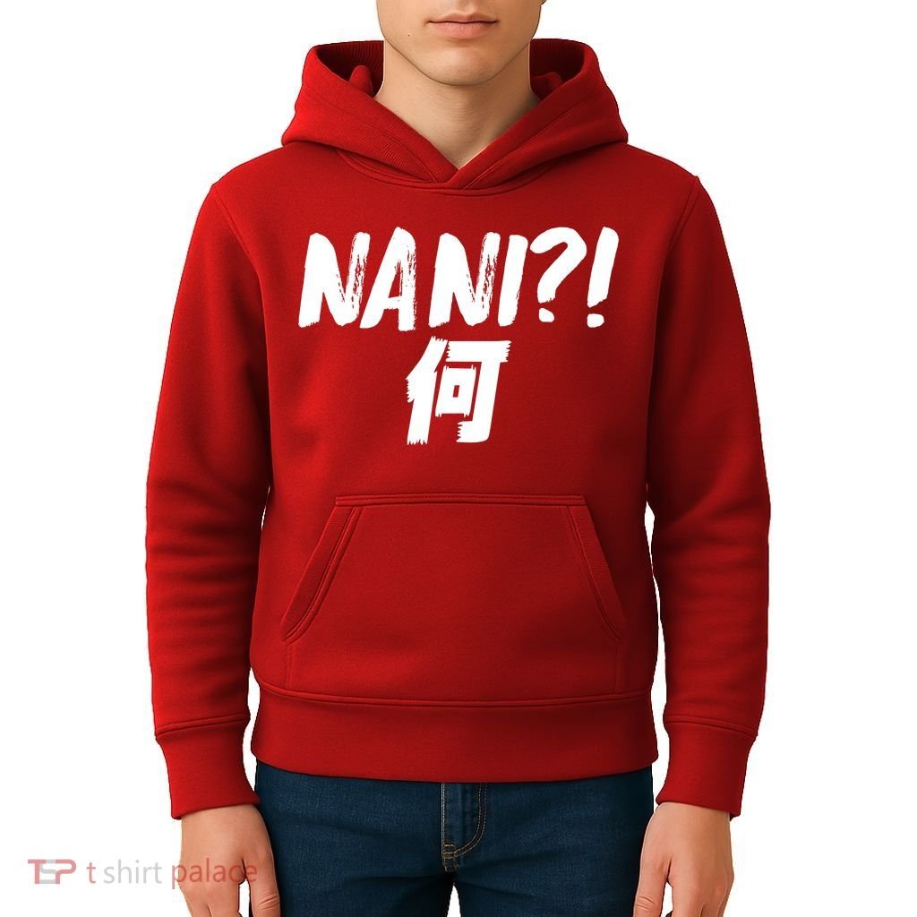 Japanese NANI WHAT Kids Hoodie | TShirtPalace