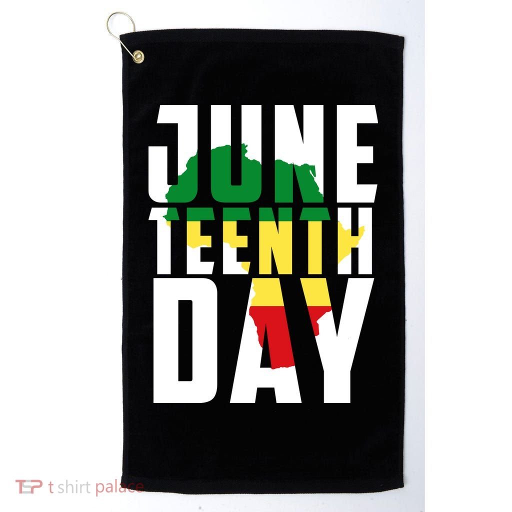 Juneteenth Day Map Golf Towel | TShirtPalace