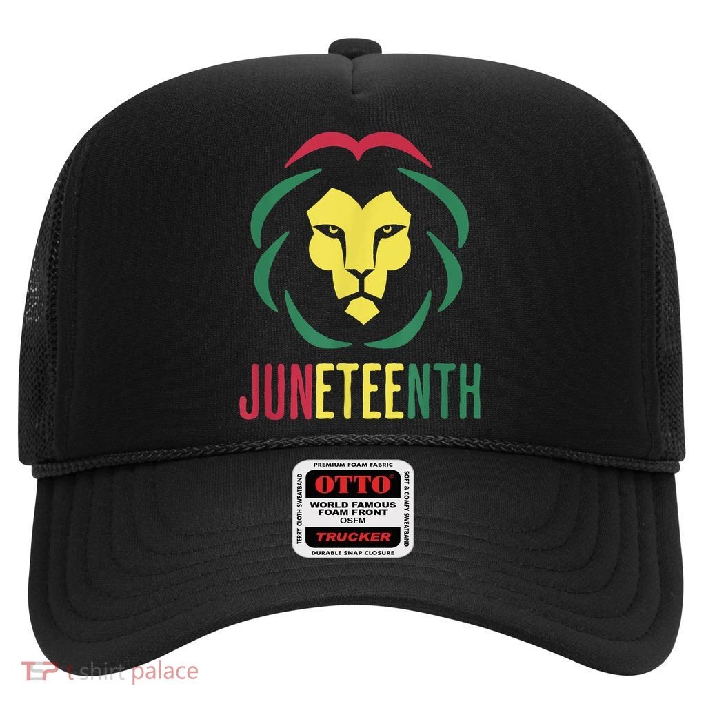 Juneteenth For Men Celebrate Juneteenth Lion Hat | TShirtPalace