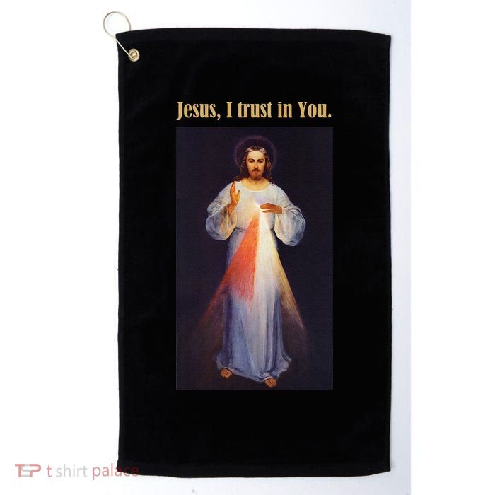 Jesus I Trust In You Divine Mercy Platinum Collection Golf Towel ...
