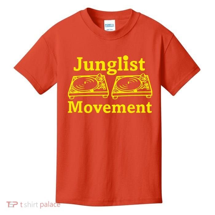 Junglist Movement Dj Turntables Kids T-Shirt | TShirtPalace