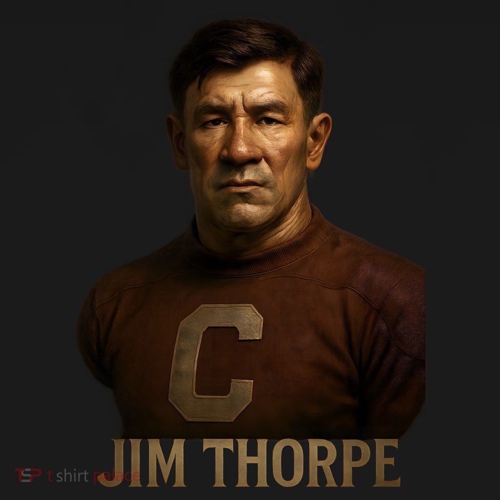 Jim Thorpe Hyper Realistic Digital Art Pajama Set | TShirtPalace