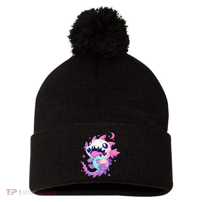 Kawaii Pastel Goth Creepy Cute Pi.nk Zombie Axolotl Pom Pom 12in Knit ...
