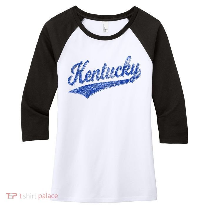 Kentucky Varsity Script Classic Sports Jersey Style Women's Tri-Blend 3 ...