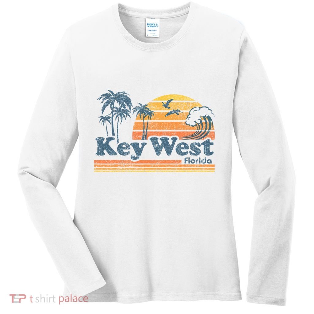 Key West Florida Beach Vintage Spring Break Vacation Women's Long ...