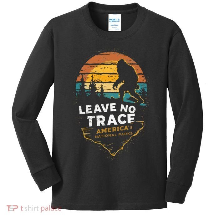 Leave No Trace AmericaS National Parks Kids Long Sleeve Shirt ...