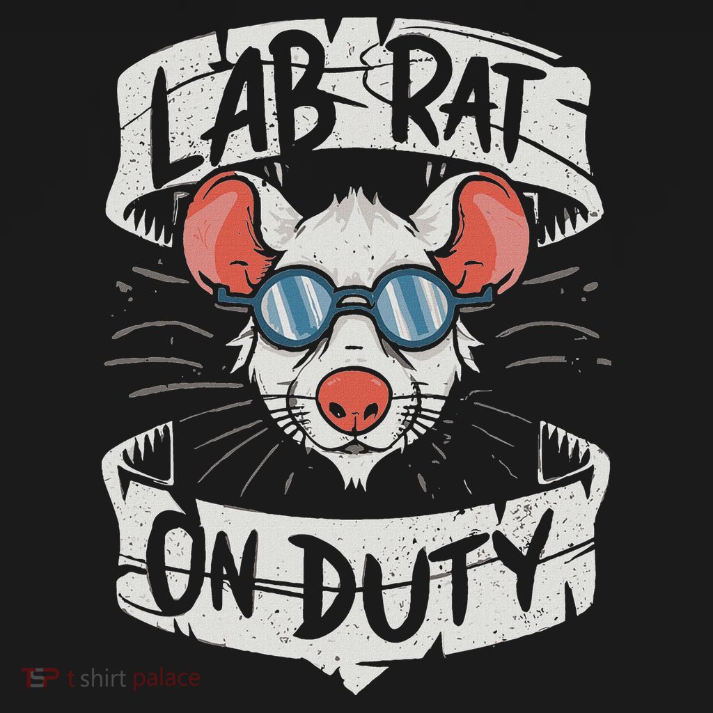 Lab Rat On Duty. Hilarious Lab Technician Science Enthusiast Flat Bill ...