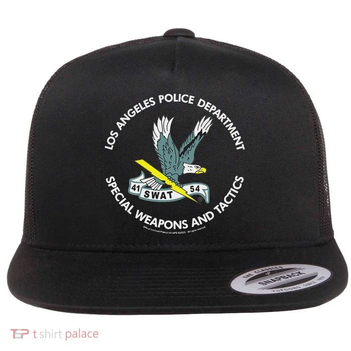 Lapd Swat Flat Bill Trucker Hat | TShirtPalace
