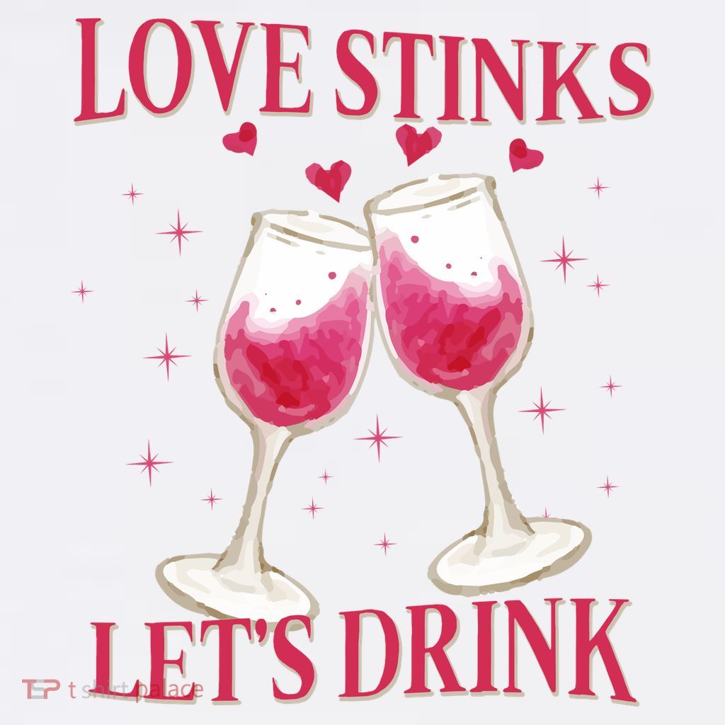 Love Stinks Lets Drink Anti Valentine Kids Sweatshirt | TShirtPalace