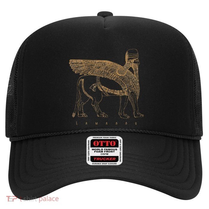Lamassu Winged Lion Assyrian Sumerian Mesopotamia Trucker Hat ...