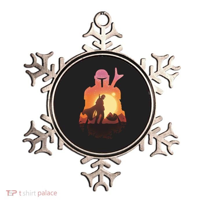 Mando Sunset Illustration Cool Graphic Ornament | TShirtPalace