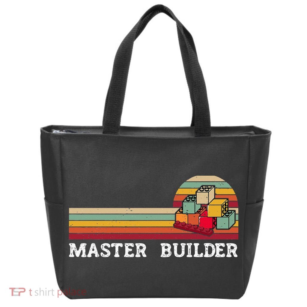 Master Builder Cool Builder Building Blocks Set Toys Zip Tote Bag ...