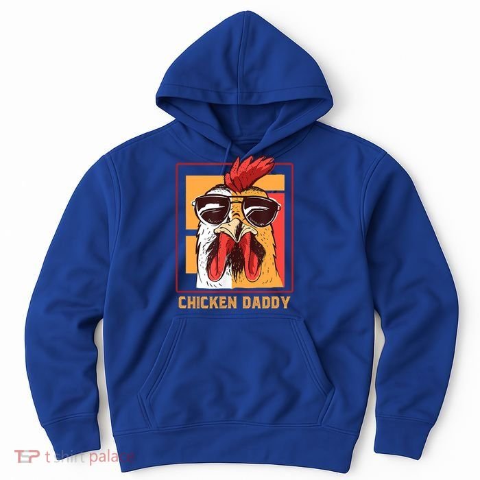 Mens Chicken Daddy Vintage Poultry Farmer Rooster Wearing Shades Gift ...