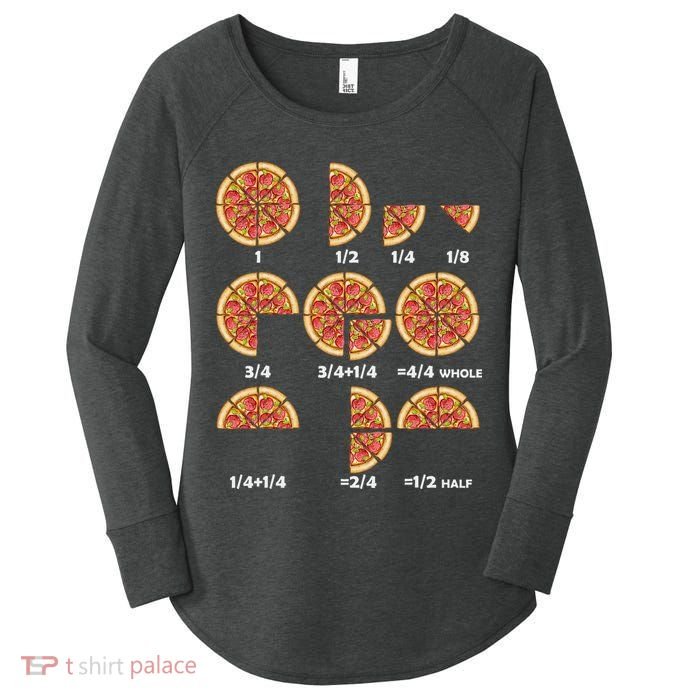 Maths Day Costume Idea Teachers Pizza Slice Fraction Women's Perfect ...