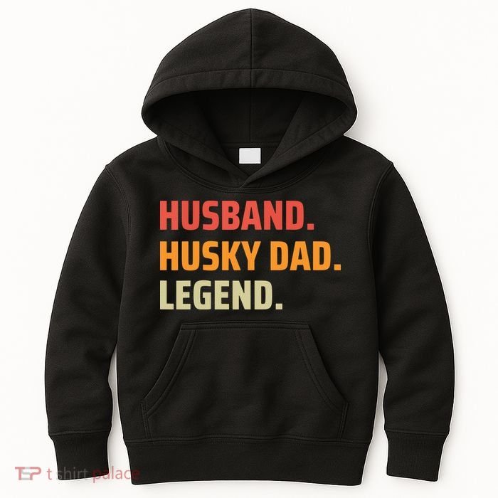 Men Husband Husky Dad Legend Siberian Huskies Dog Dad Father Kids ...