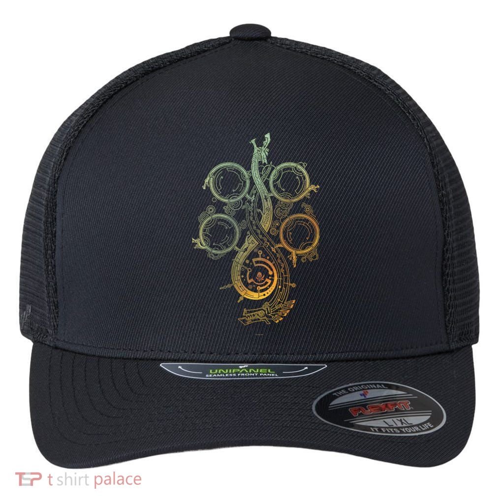 Monster Hunter Wilds Symbol Flexfit Unipanel Trucker Cap | TShirtPalace