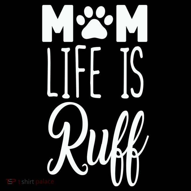 Mom Life Is Ruff Women's Perfect Tri Rocker Tank | TShirtPalace