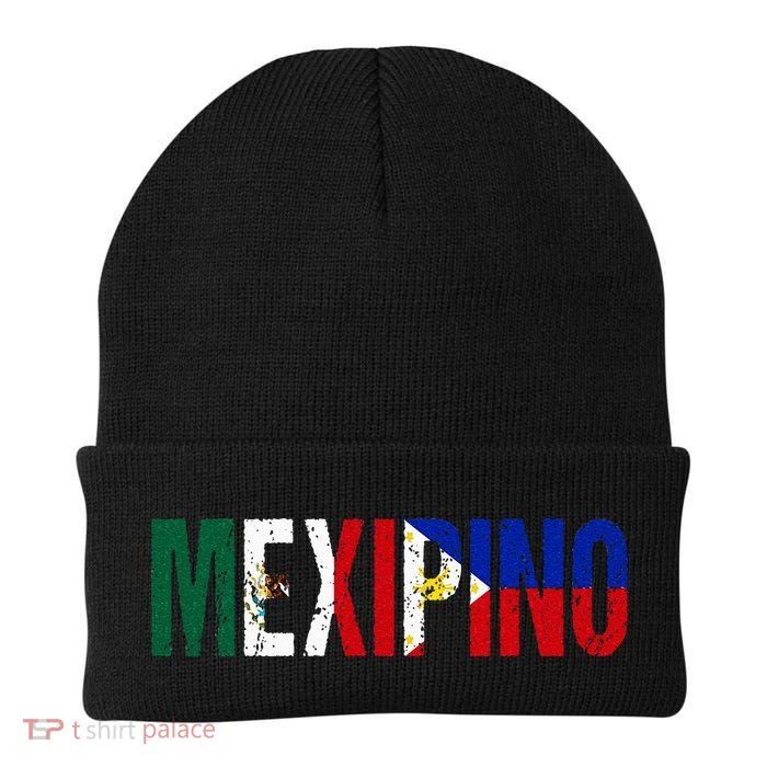 Mexipino Mexico Philippines Flag Ancestery Filipino Mexican Knit Cap ...