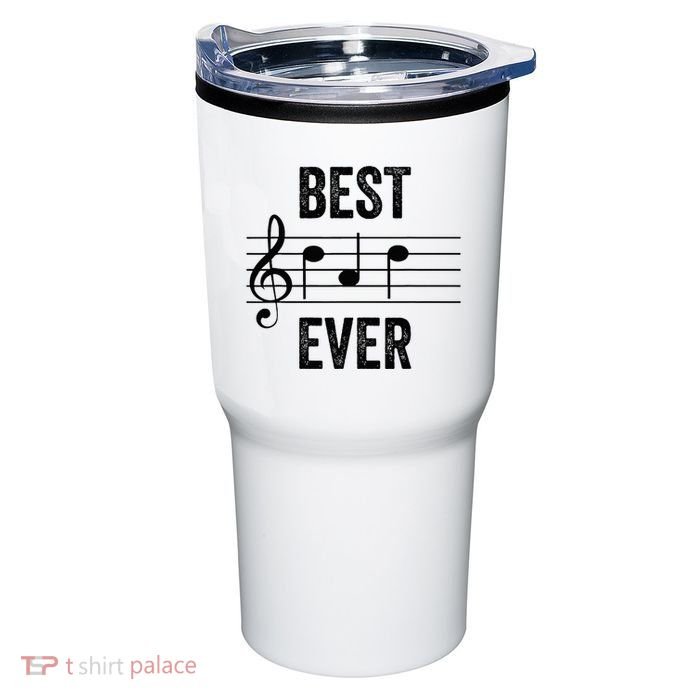 Music Notes Funny Fathers Day Present Best Dad Ever Tumbler | TShirtPalace