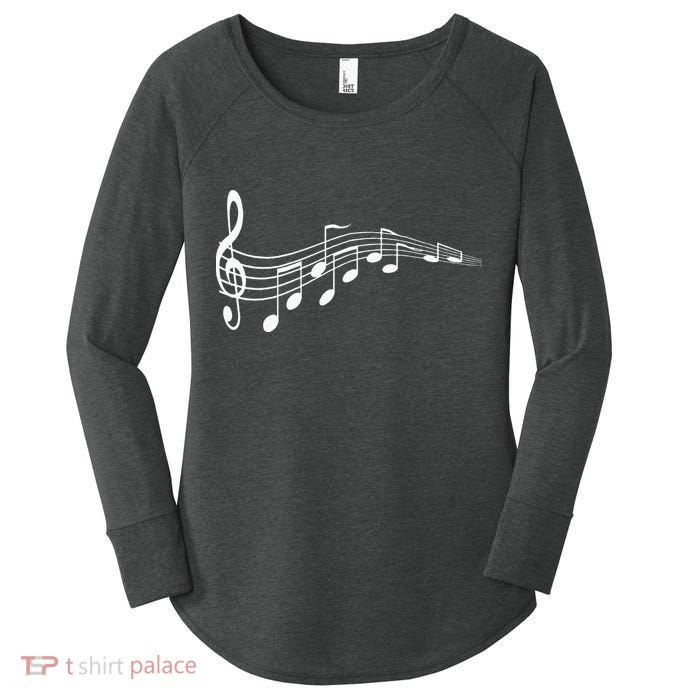 Musical Notes Music Dad Text In Treble Clef Women's Perfect Tri Tunic ...