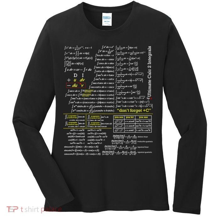 Mathematics Professor Student Ultimate Calculus 2 Integral Women's Long ...