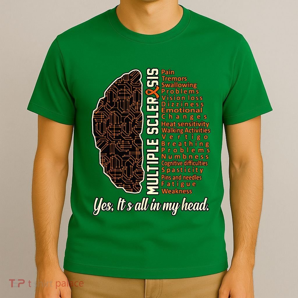 Multiple Sclerosis Facts MS Awareness Support Graphic T-Shirt ...