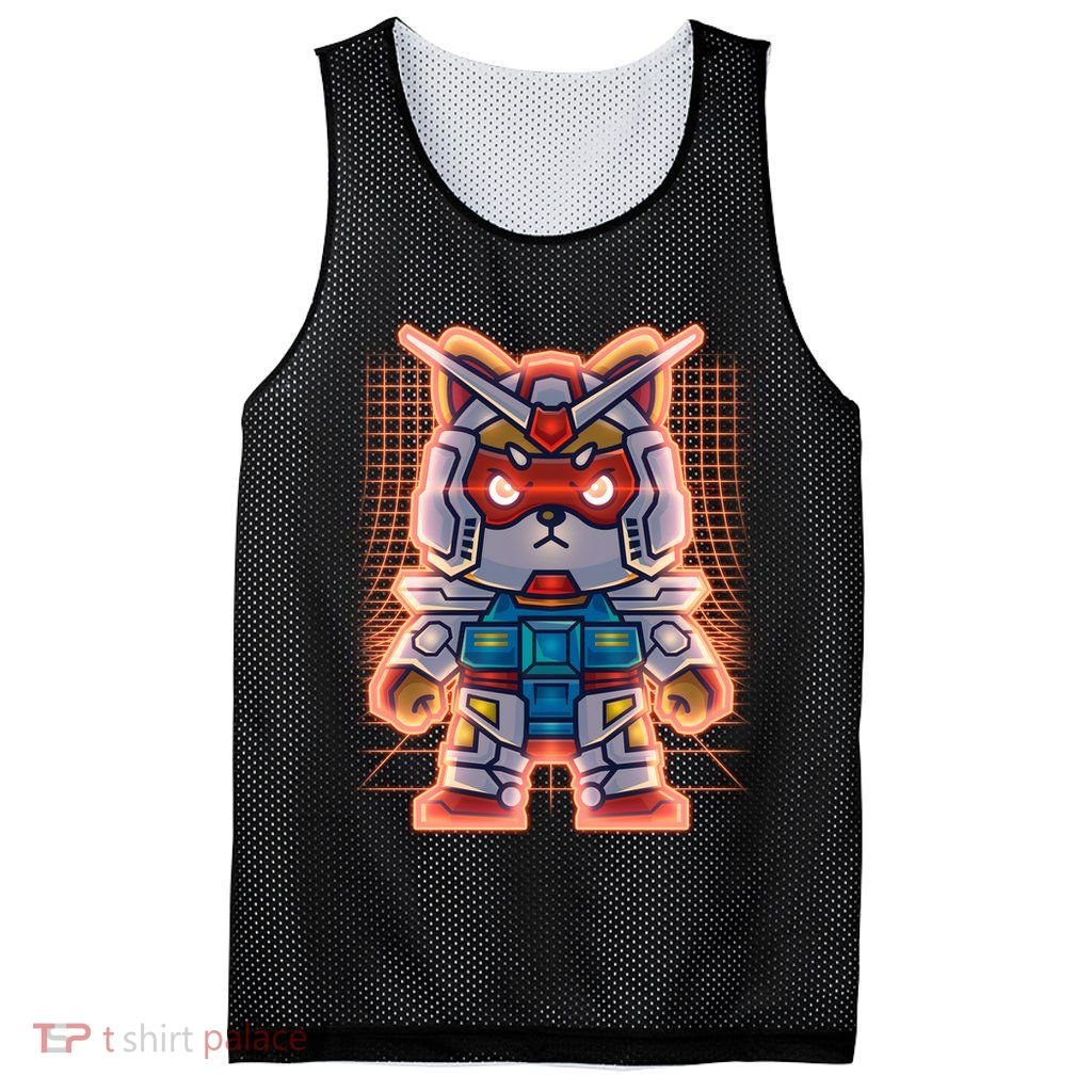 Mecha Shibi Inu Dog Robot Fighter Anime Mesh Reversible Basketball ...