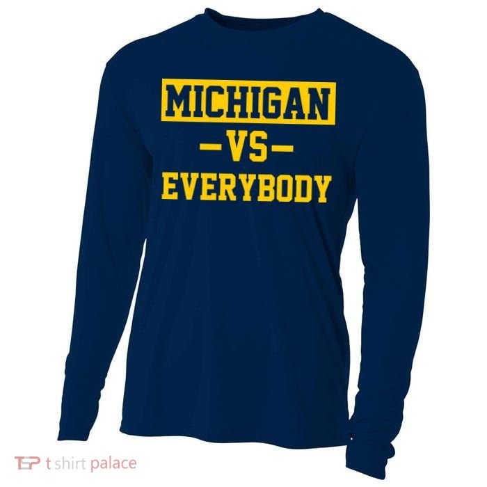 Michigan Vs Everybody Cooling Performance Long Sleeve Crew | TShirtPalace
