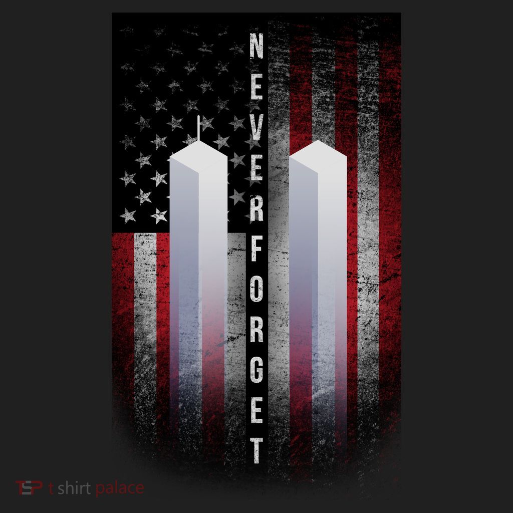 Never forget 9-11 Twin Towers American Flag Trucker Hat | TShirtPalace