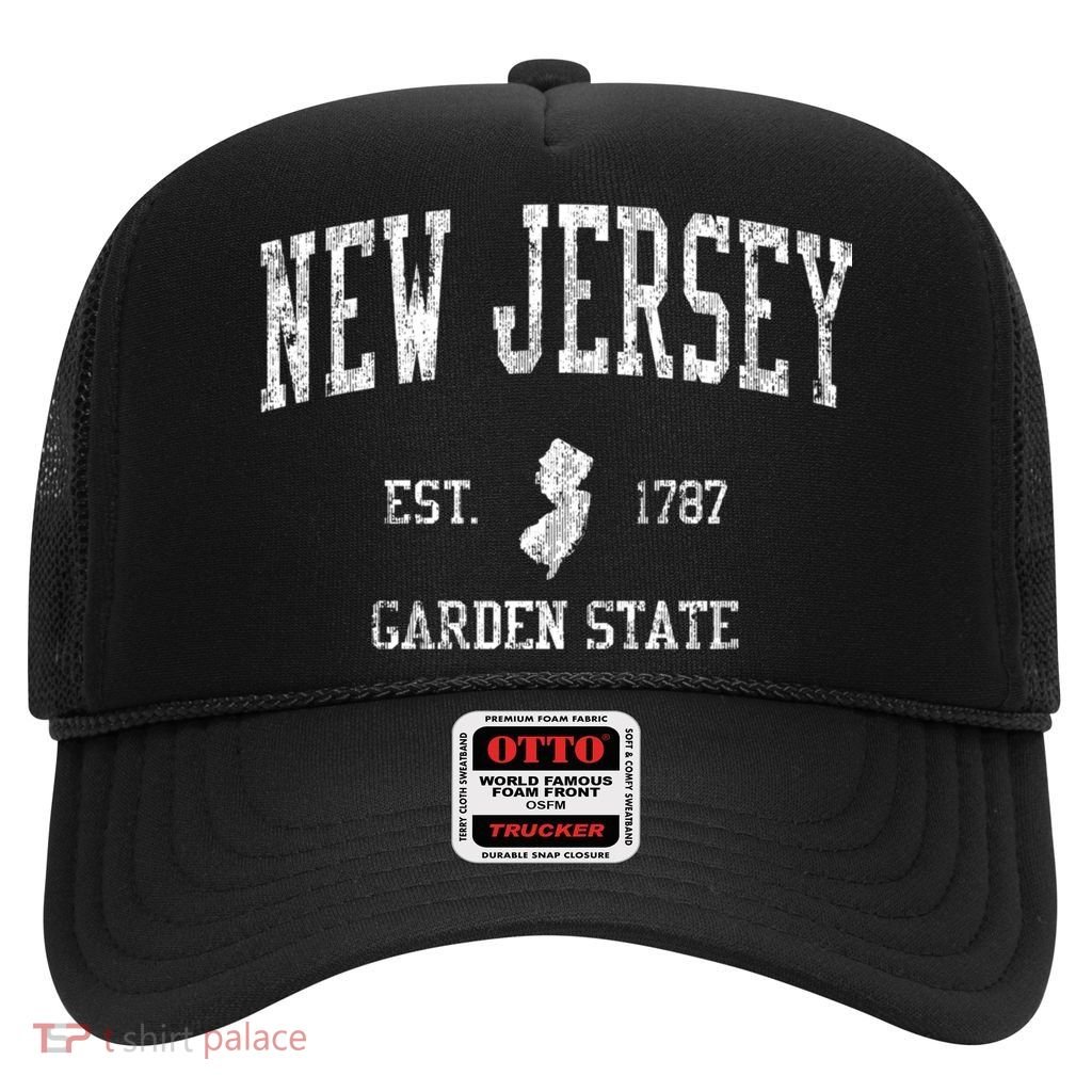 New Jersey Vintage Sports Trucker Hat | TShirtPalace