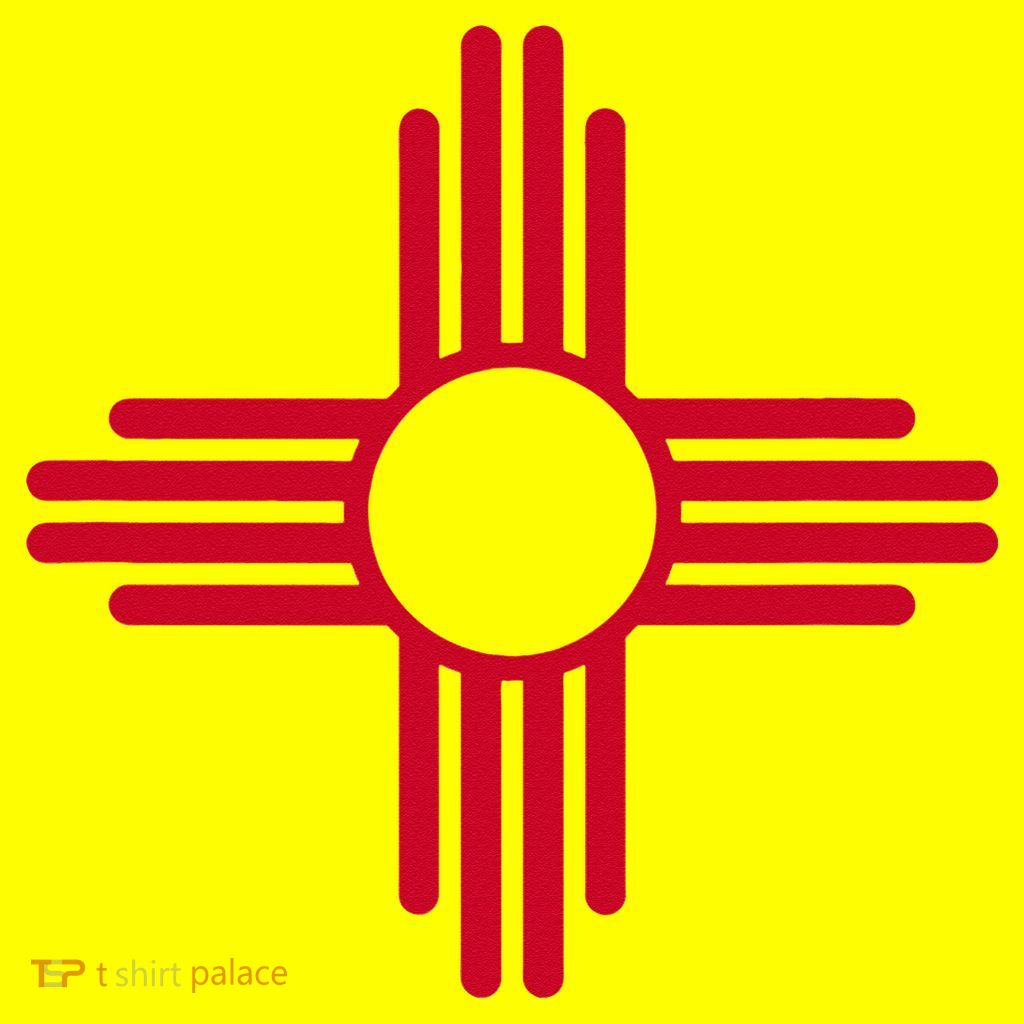 New Mexico State Flag Zia Sun Symbol Long Sleeve Shirt | TShirtPalace