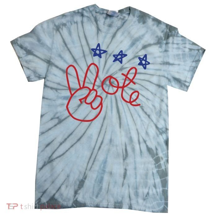 Nicolle Wallace Wearing Peace Vote Tie-Dye T-Shirt | TShirtPalace