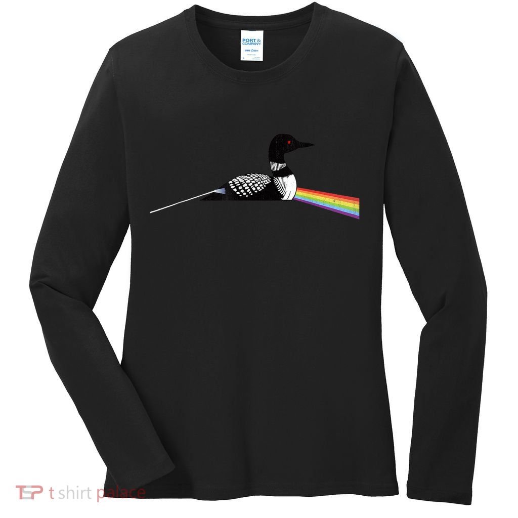 Original Classic Dark Side Of The Loon Bird Watching Women's Long ...