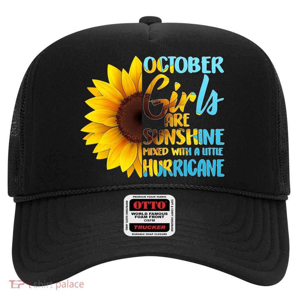 October Girls Sunflower Trucker Hat | TShirtPalace