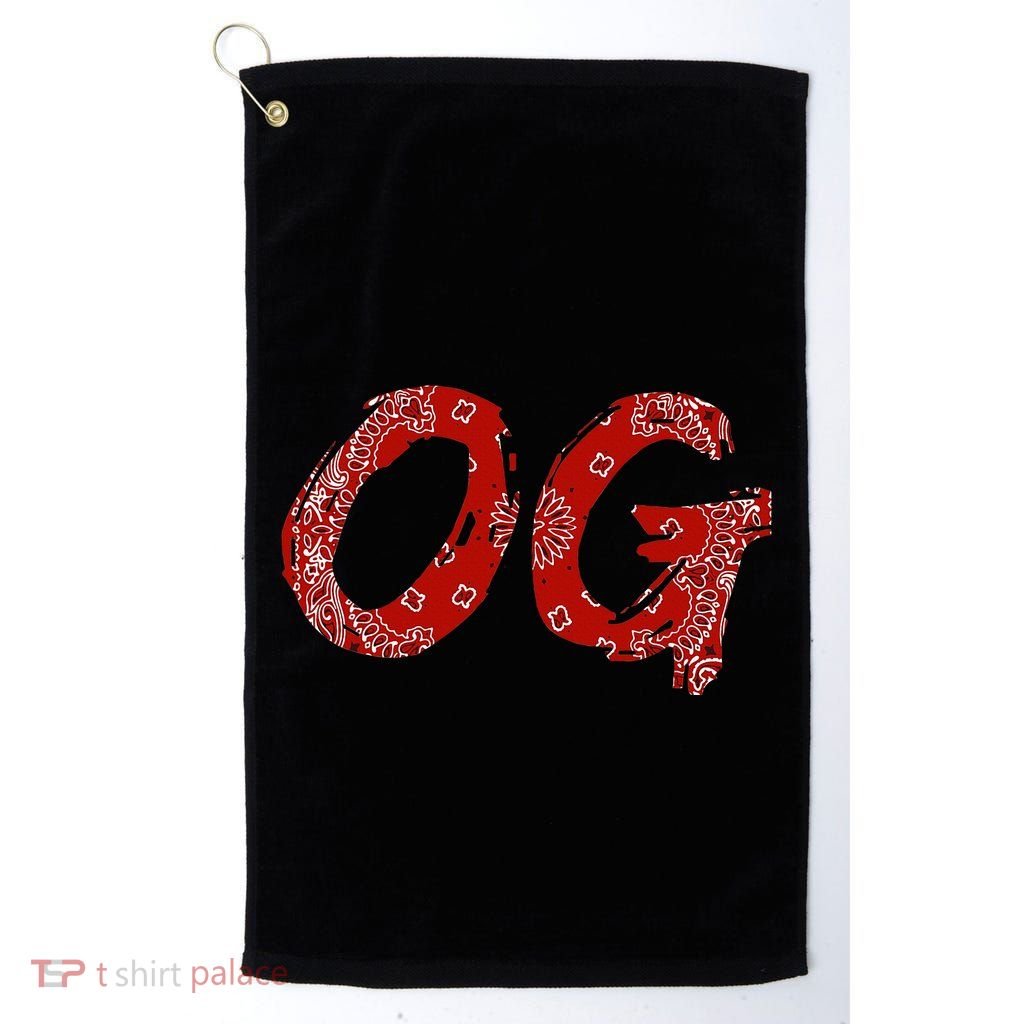 Og Original Gangster Compton Red Bandana Platinum Collection Golf Towel ...