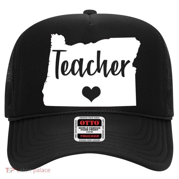 Oregon Teacher Red For Ed Trucker Hat | TShirtPalace