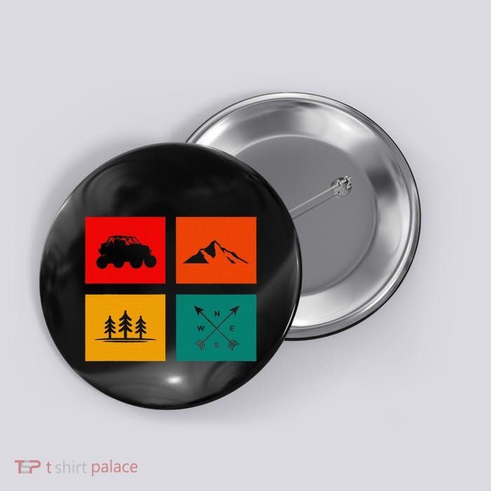 Off Road Quad Atv Apparel Off Road Quad Atv Button | TShirtPalace