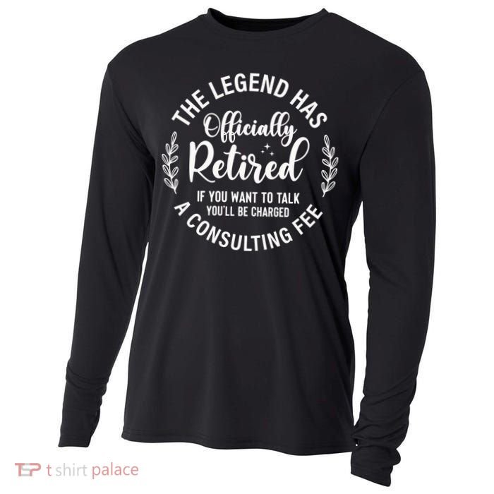 Officially Retired , Retirement Gift Cooling Performance Long Sleeve ...