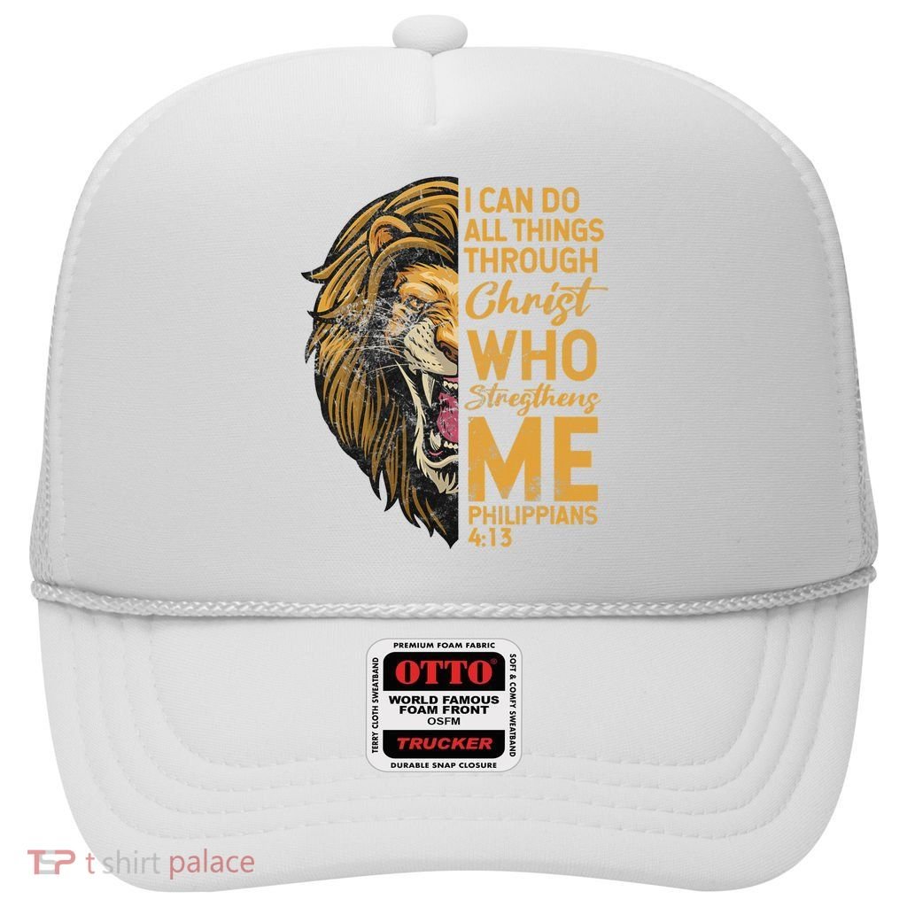 Philippians 413 Bible Quote Scriptures Christian Hat | TShirtPalace