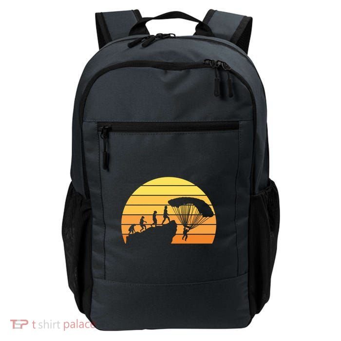 Parachuting Evolution Daily Commute Backpack | TShirtPalace