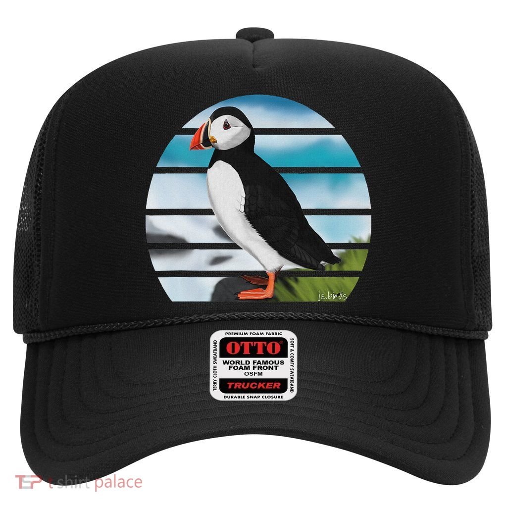 Puffin Bird Birder Ornithologist Biologist Birdwatcher Hat | TShirtPalace