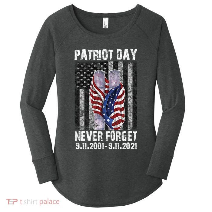 Patriot Day Never Forget 9/11 20th Anniversary Women's Perfect Tri ...