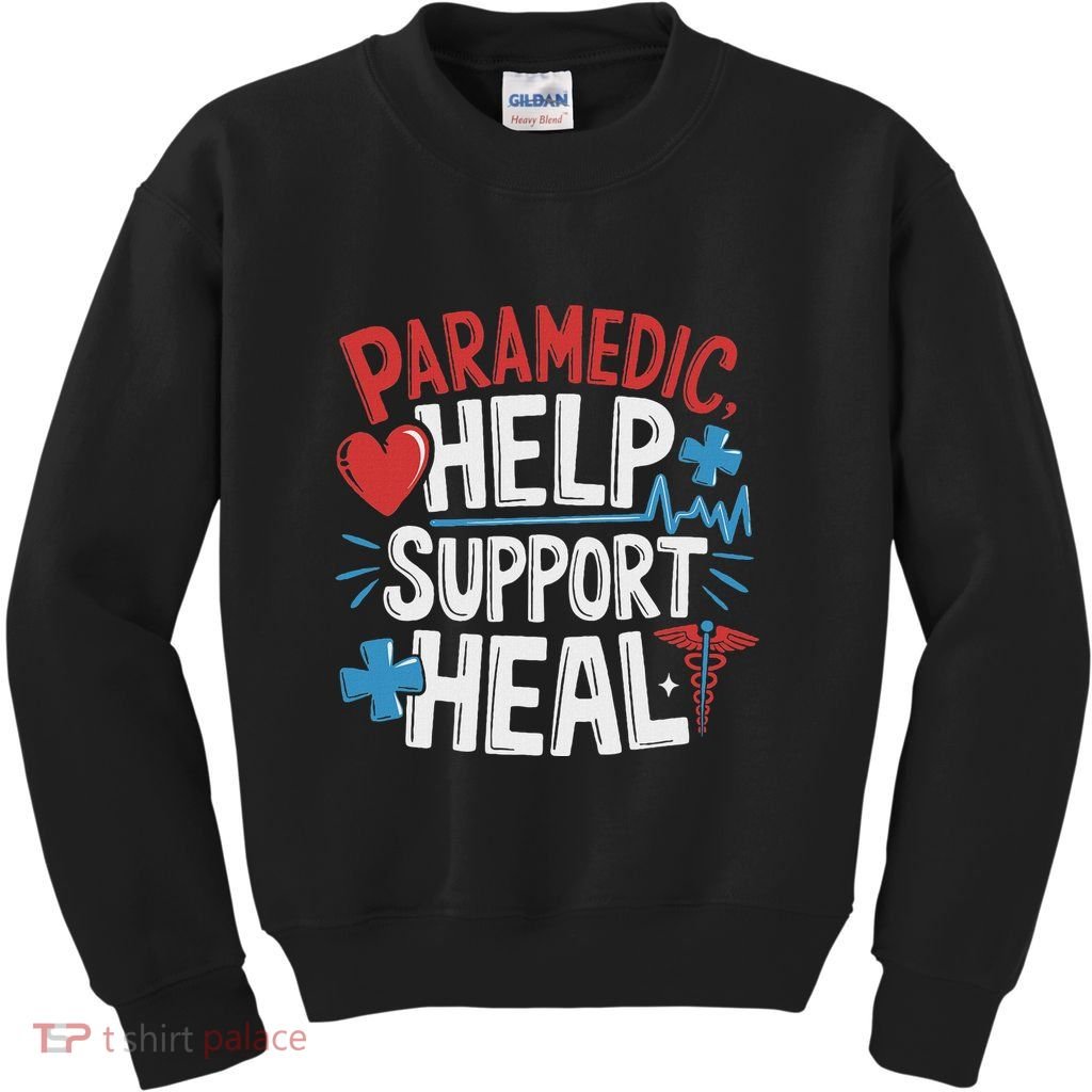 Paramedic Ems And Emt For Emergency First Aid Responder Kids Sweatshirt ...