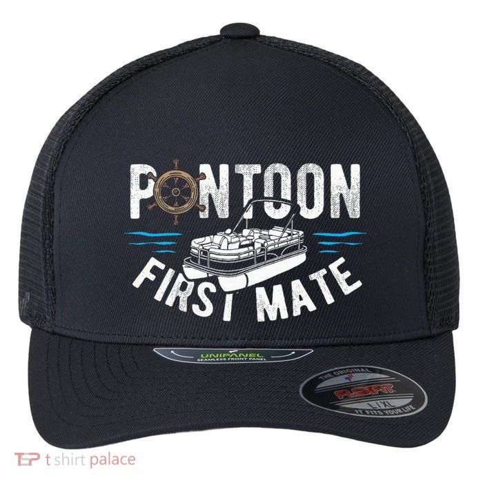 Pontoon First Mate Pontoon Boating Captain Pontoon Boat Flexfit ...