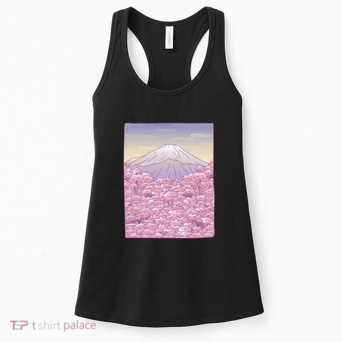 Pastel Mount Fuji Women's Tank Top | TShirtPalace