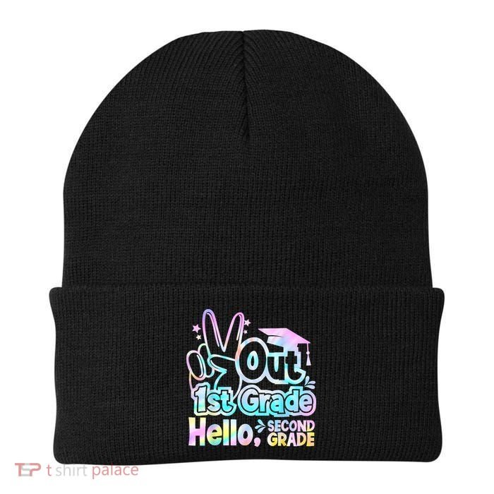 Peace Out 1st Grade Hello Second Grade First Grade Graduate Beanie ...