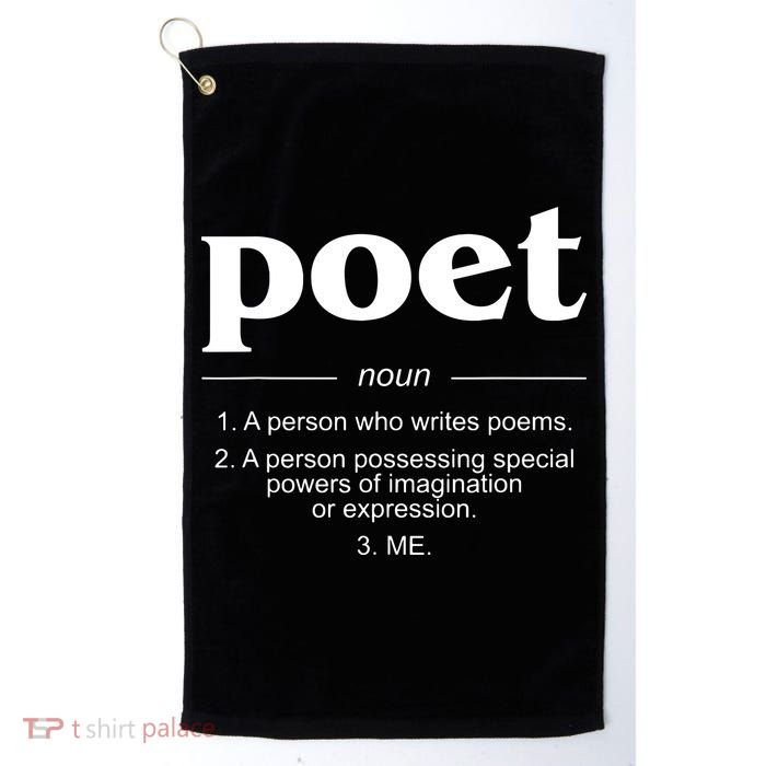 Poet Poet Definition Golf Towel