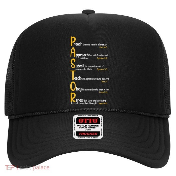 Pastor Preacher Minister Clergy Bible Verse Definition Hat | TShirtPalace