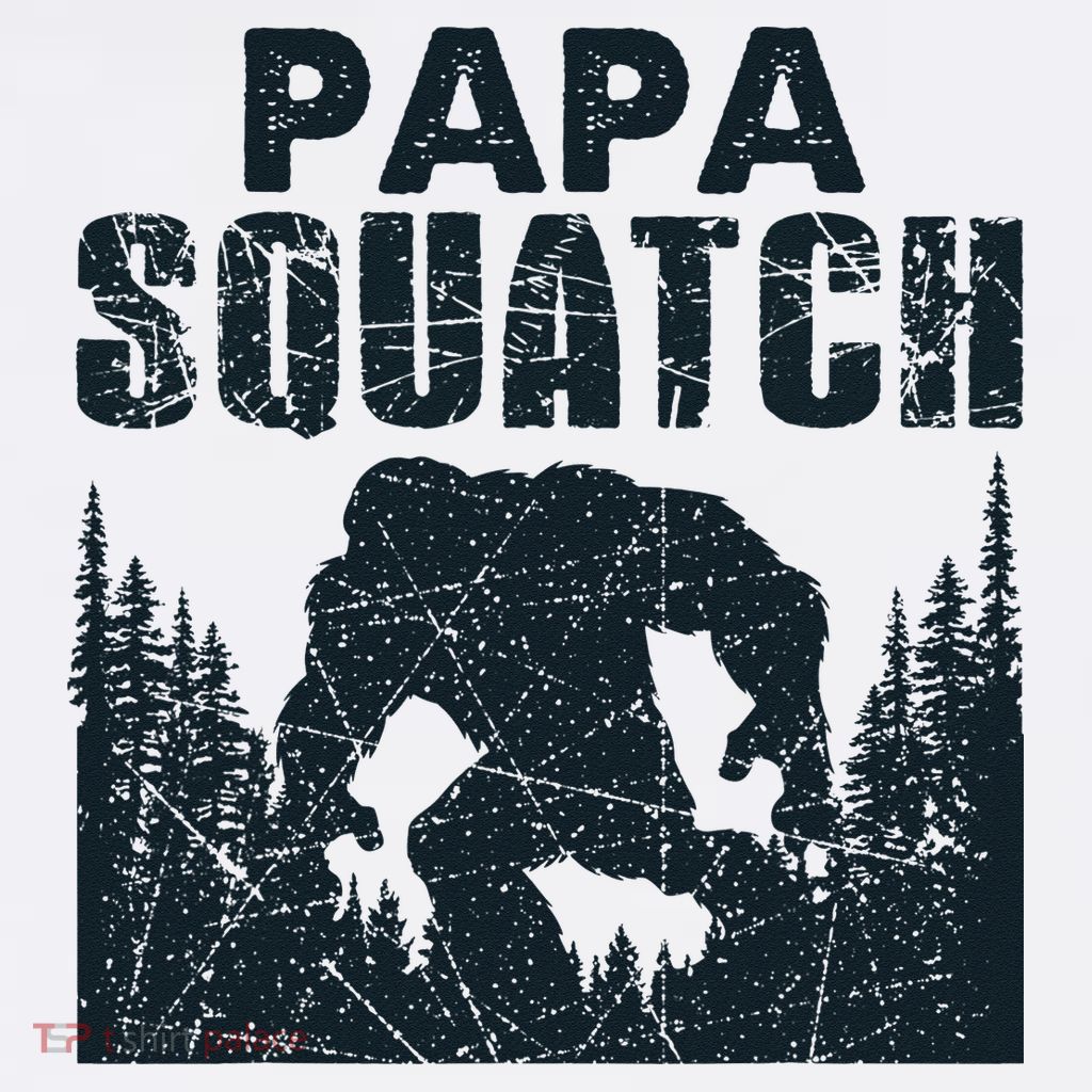 Papa Squatch Bigfoot Dad Father's Day Trucker Hat | TShirtPalace